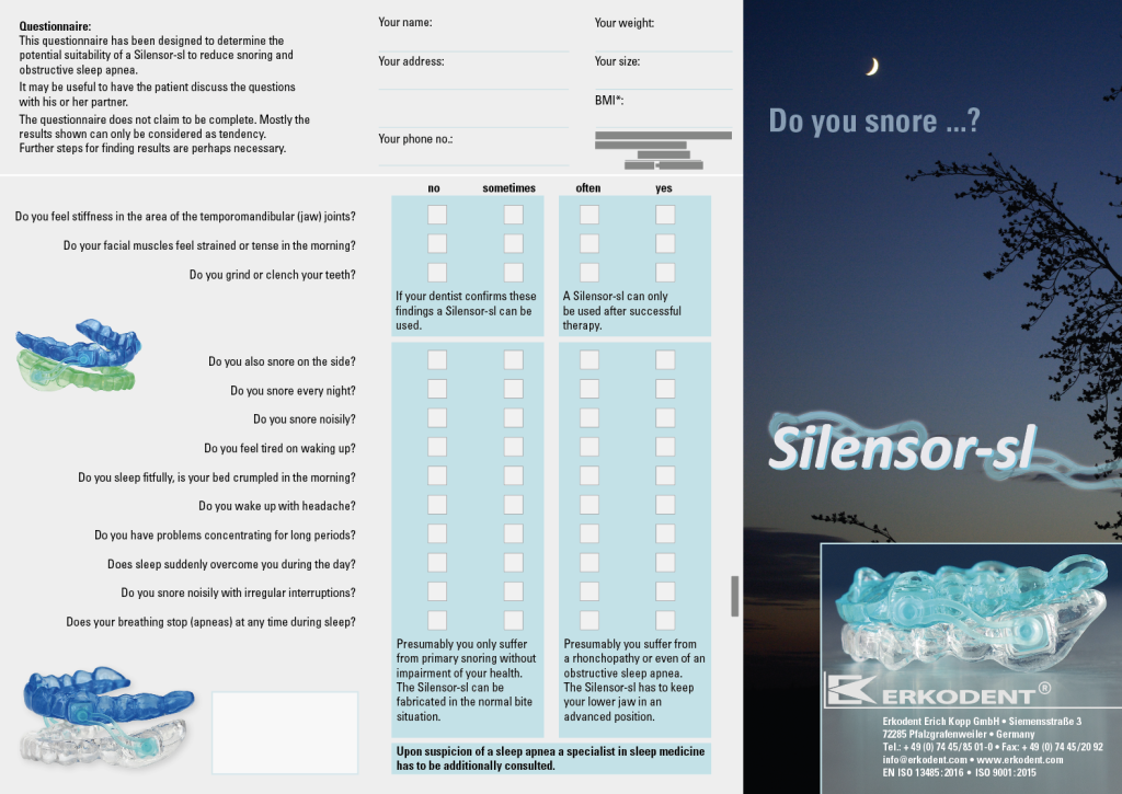 Silensor-sl - snoring prevention device